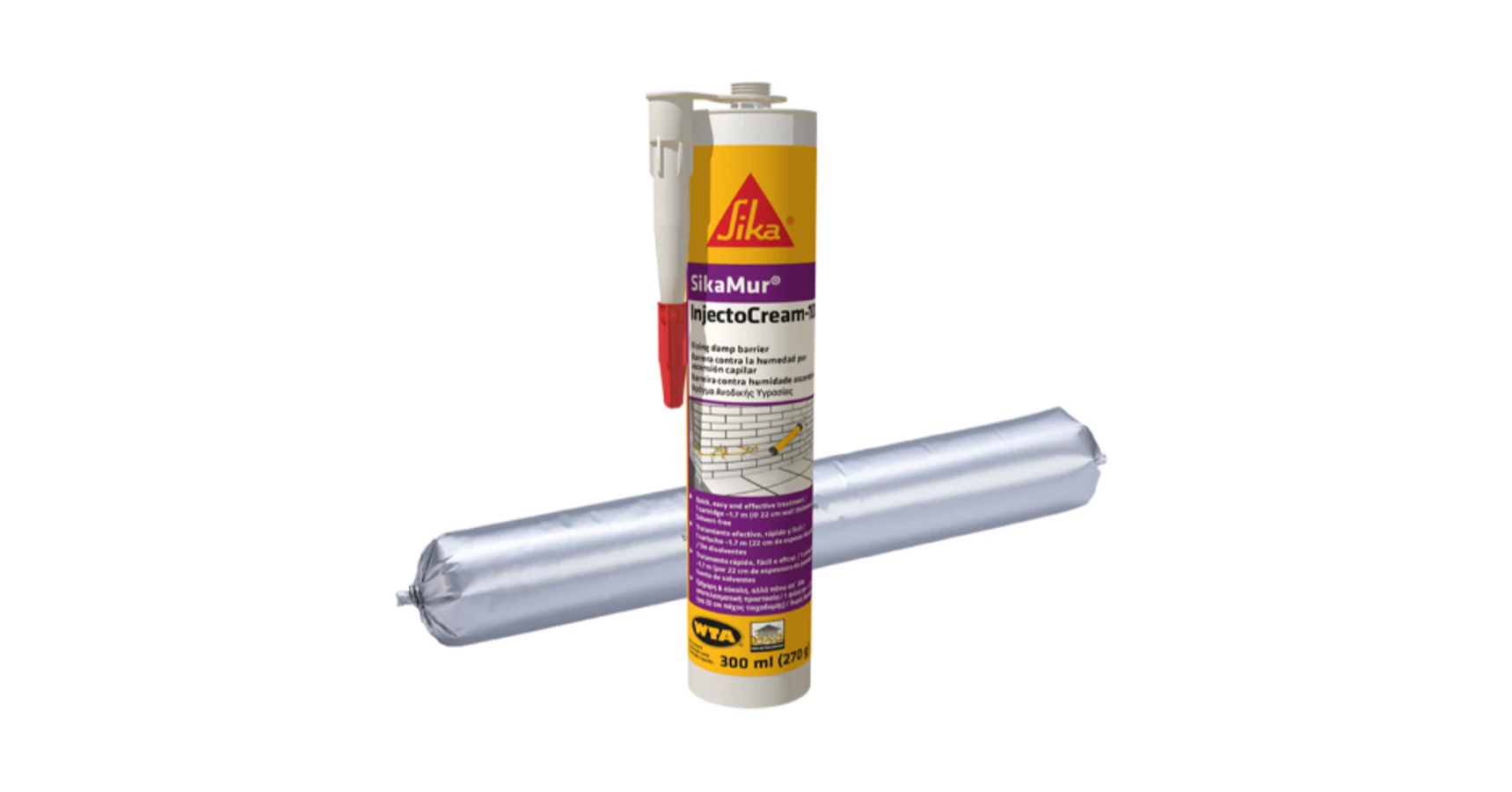 SikaMur InjectoCream-100 injektáló anyag 600 ml