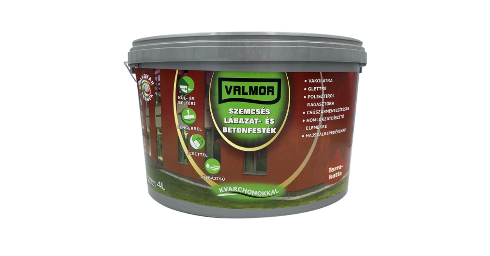 Valmor Szemcsés terrakotta 4 Lábazat- és Betonfesték