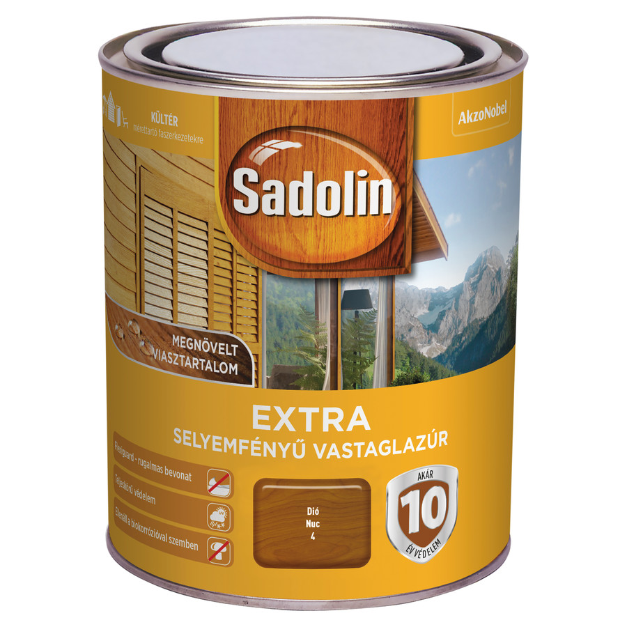 onlinePénztárca Sadolin Extra dió 0,75 l selyemfényű vastaglazúr