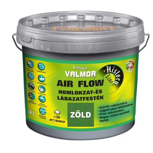 Valmor Airflow Homlokzat és Lábazatfesték 4l zöld